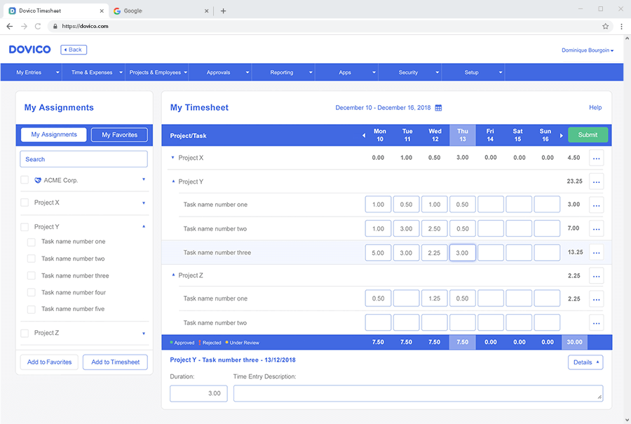 Developer Time Tracking Software - Timesheets Made Easy! | Dovico