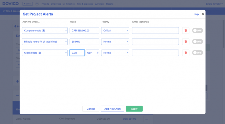 Dovico Project Alerts - Dovico Blog