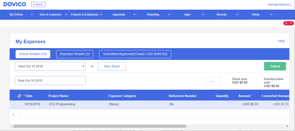 Dovico Update: Expenses & Reports Highlight Visual Overhaul - Dovico Blog