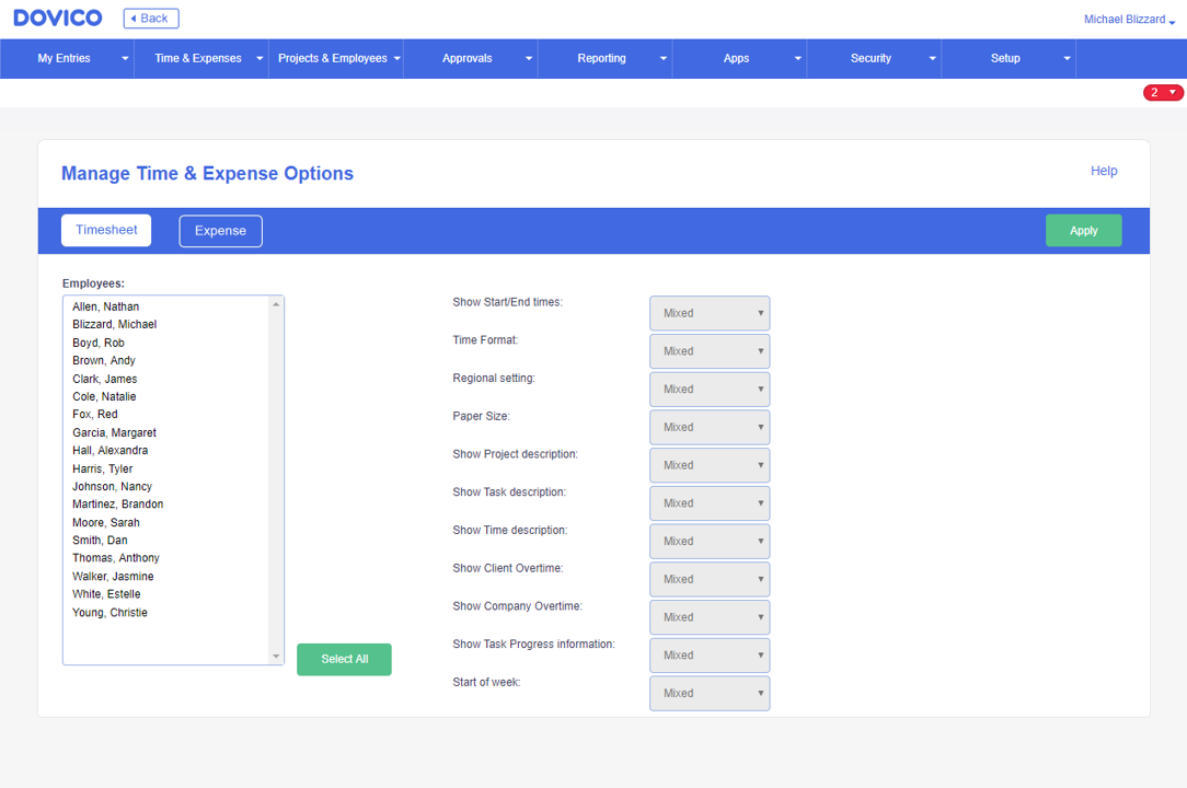 Dovico Update: Expenses & Reports Highlight Visual Overhaul - Dovico Blog