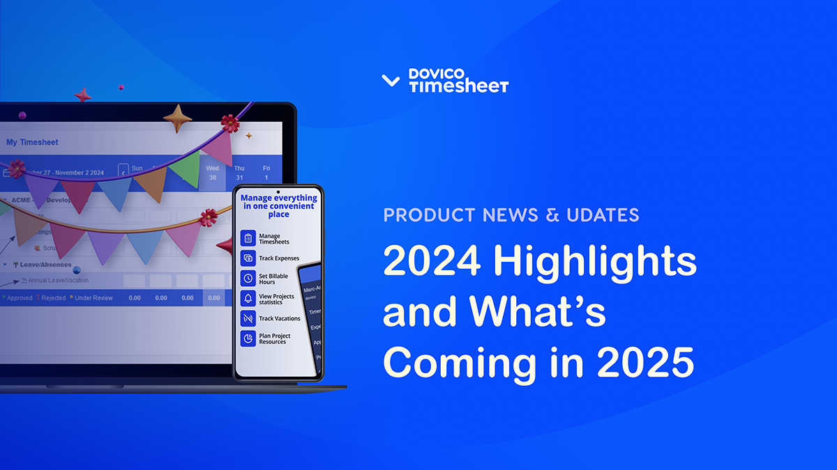 Dovico Timesheet: Year in Review and Plans for 2025 - Dovico Blog